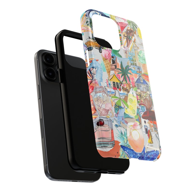 Exotic Beach Collage Phone Case for iPhone 15 Pro Max, 14, 13, 12, 11 ...