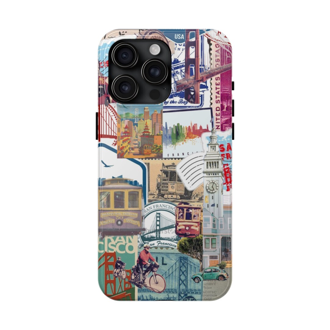 San Francisco Collage Aesthetic Phone Case for iPhone 15 Pro Max, 14 ...