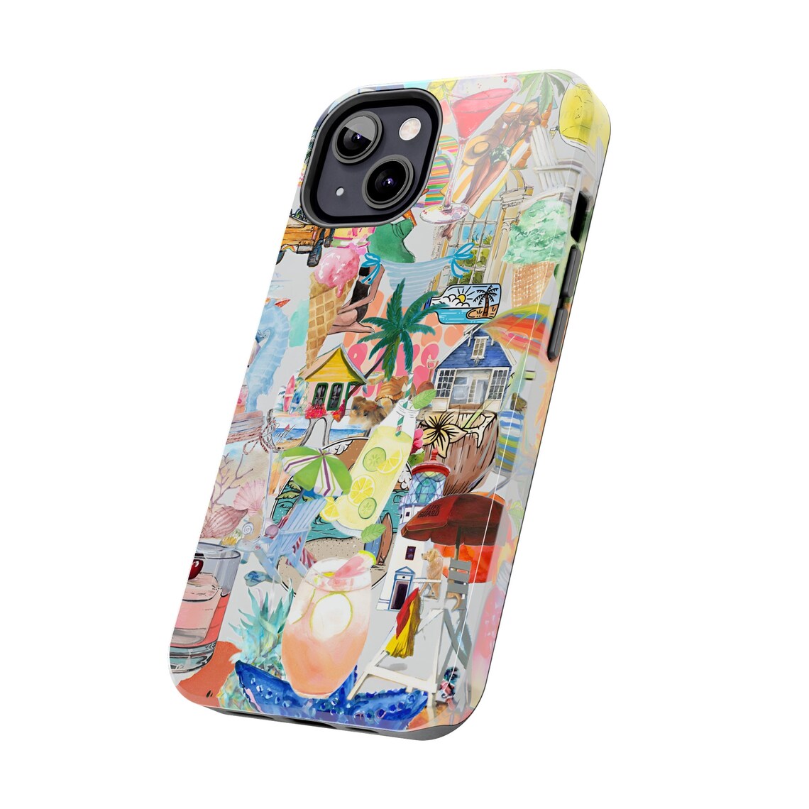 Exotic Beach Collage Phone Case for iPhone 15 Pro Max, 14, 13, 12, 11 ...