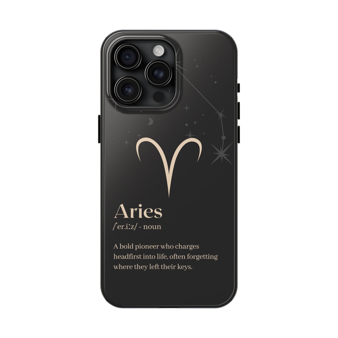 Zodiac Aries Definition Phone Case for iPhone 15 Pro Max, 14, 13, 12 ...