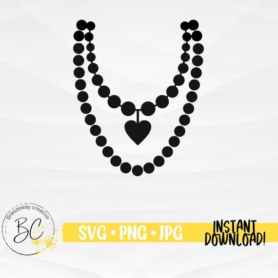 Pearl Necklace SVG Baby Necklace Svg Necklace SVG Onesie | Etsy