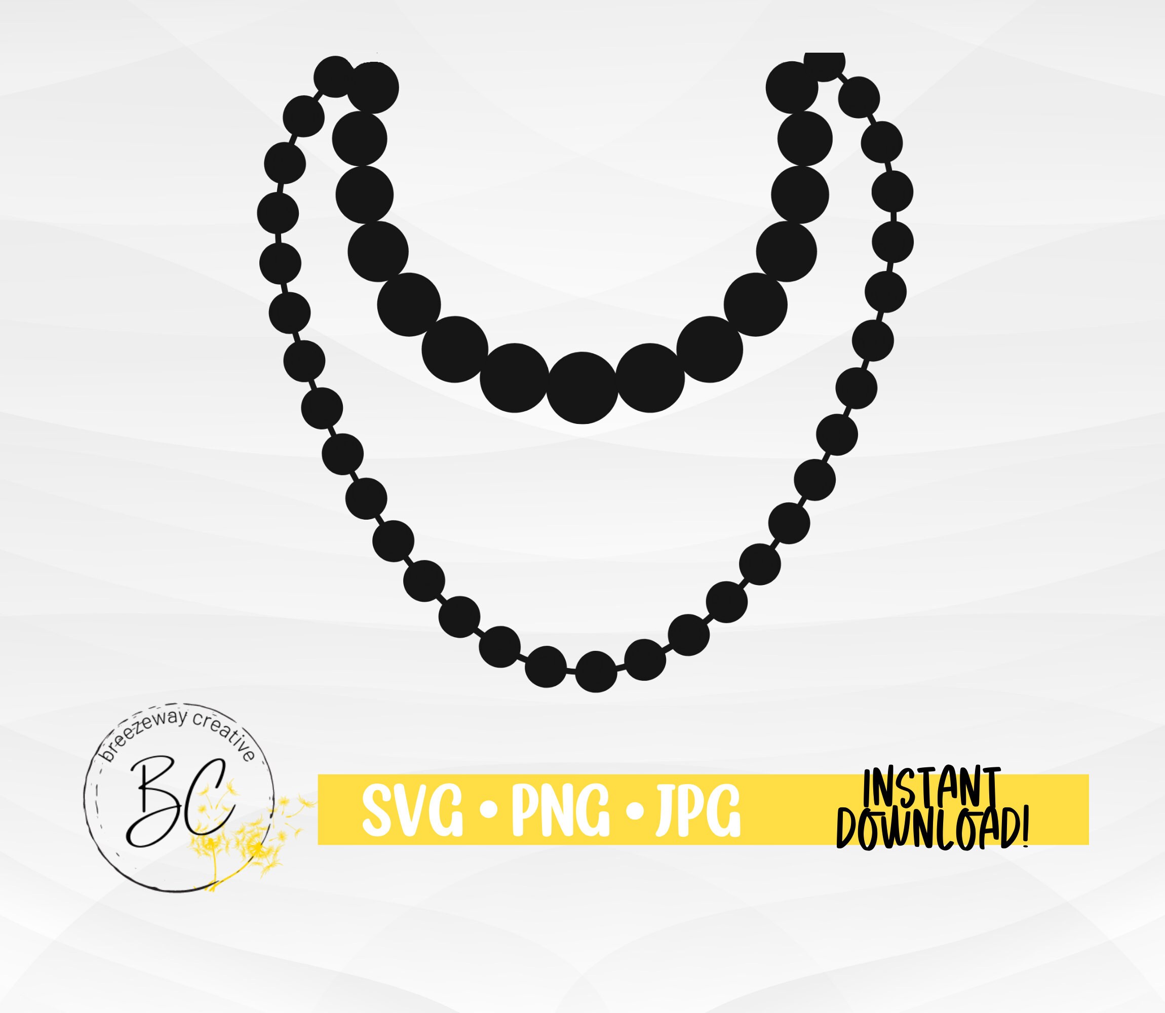 Pearl Necklaces SVG Baby Necklace Svg Necklace SVG | Etsy