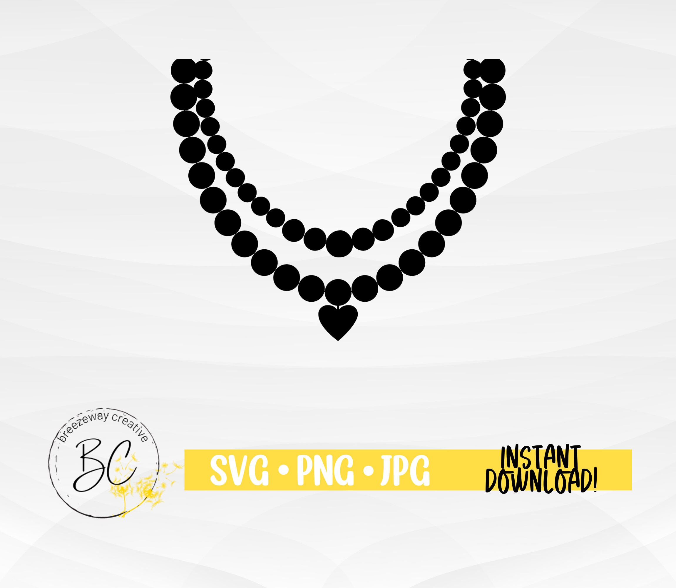 Pearl Necklaces SVG Baby Necklace Svg Necklace SVG | Etsy
