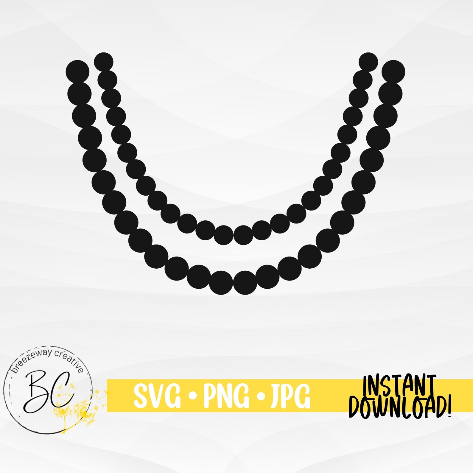 Pearl Necklace SVG Baby Necklace Svg Necklace (Download Now) - Etsy