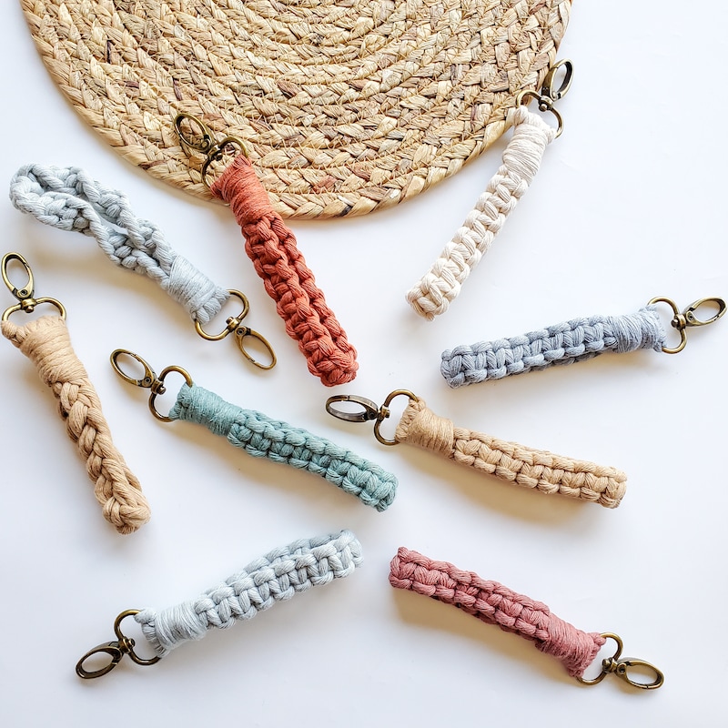 Macrame Key Chains - Etsy