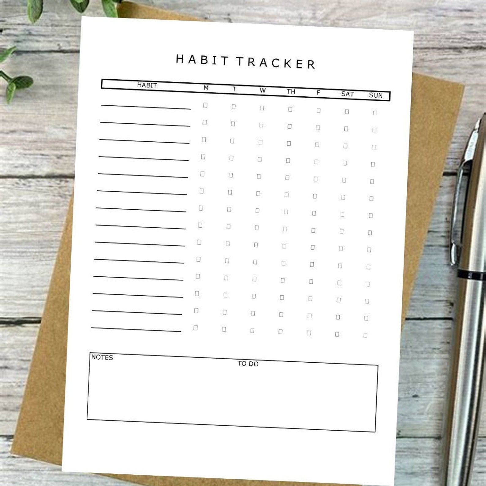 Weekly Habit Tracker, Daily Habit Tracker, Habit Tracker Printable ...