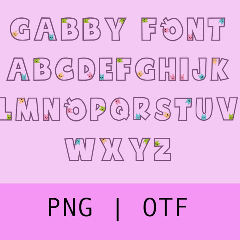 Gabby Dollhouse Font - Etsy