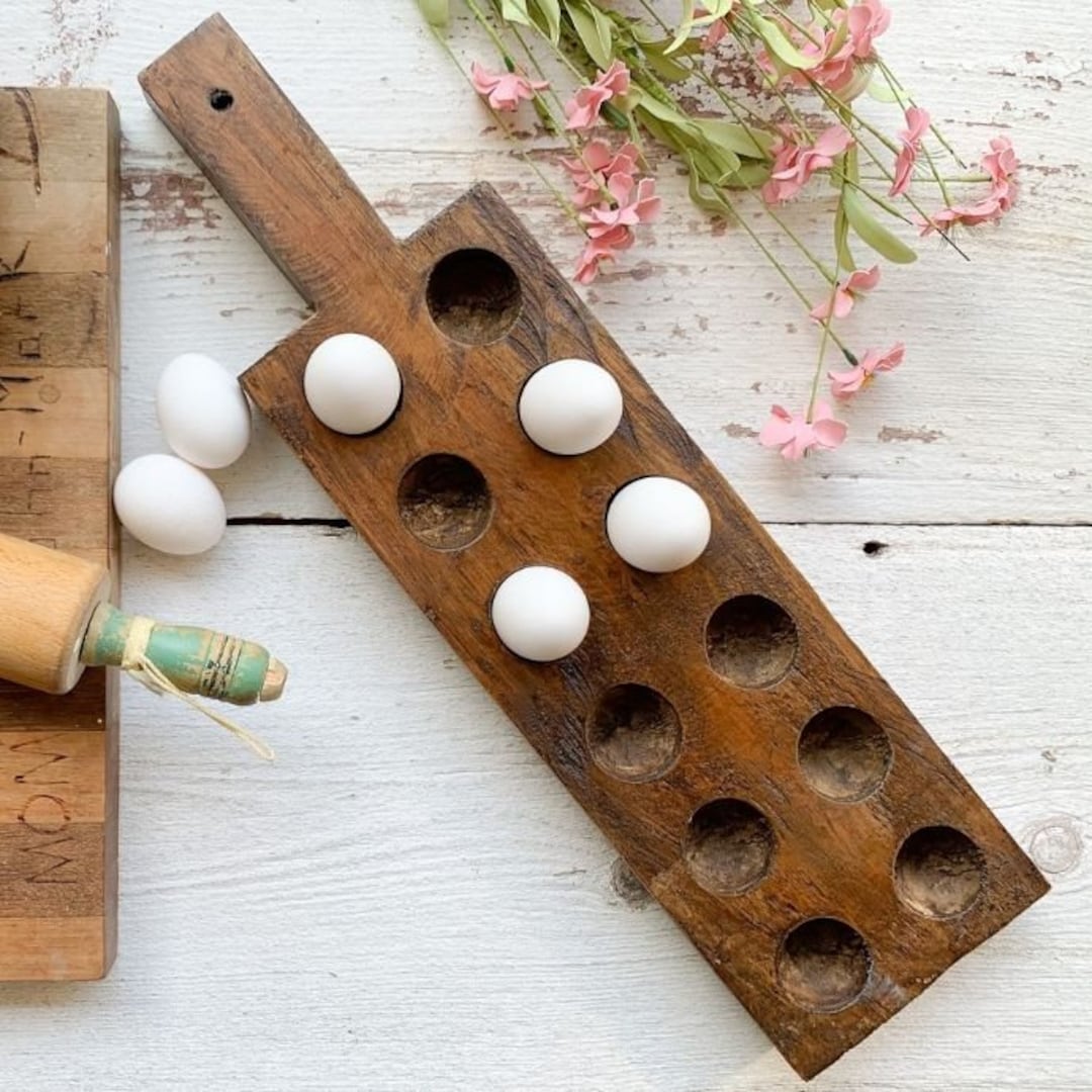 Farmhouse Rustic Hand Carved Egg Board - Etsy