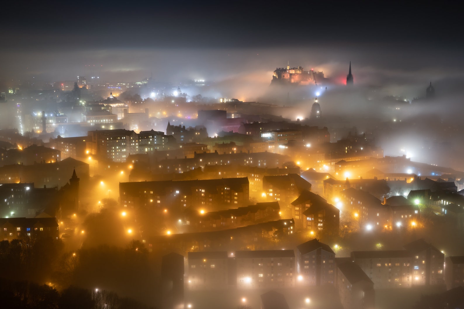 EDINBURGH CASTLE Print, Unique Fine Art, High Quality Print, Scotland ...