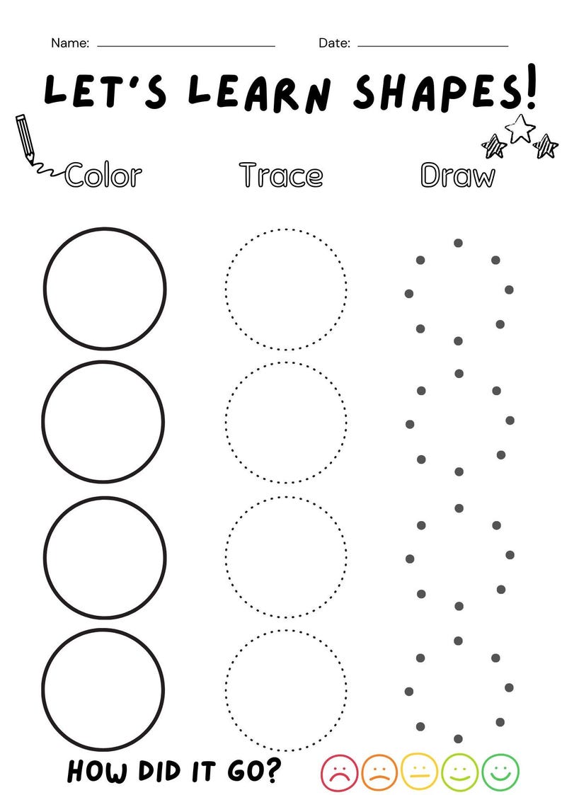 Shapes & Forms Bundle for Preschool Kids Preschool Shapes Worksheets ...