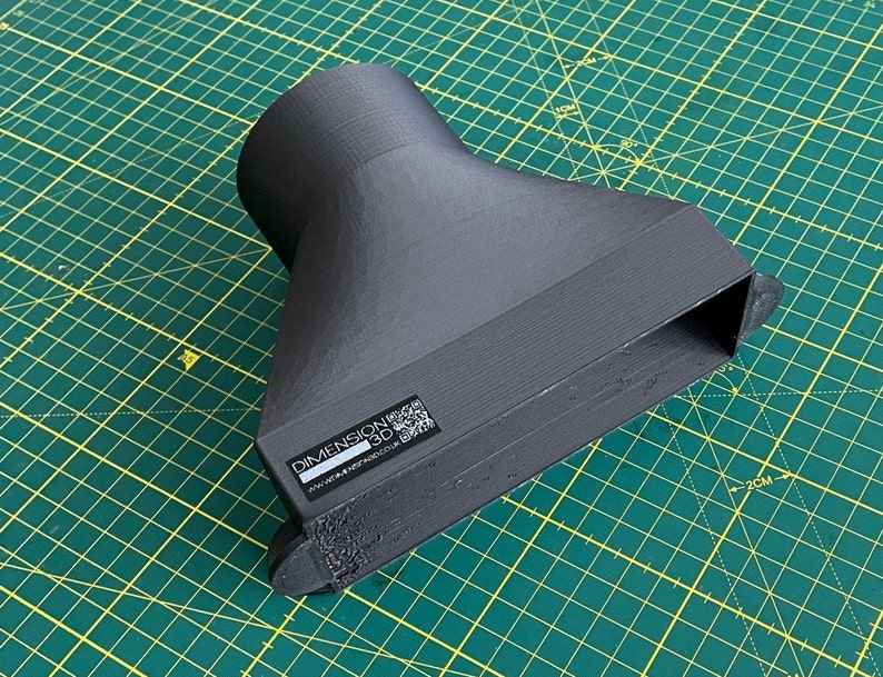 Universal Brake Cooling Duct. Rectangle Inlet to 75mm Diameter Ducting ...