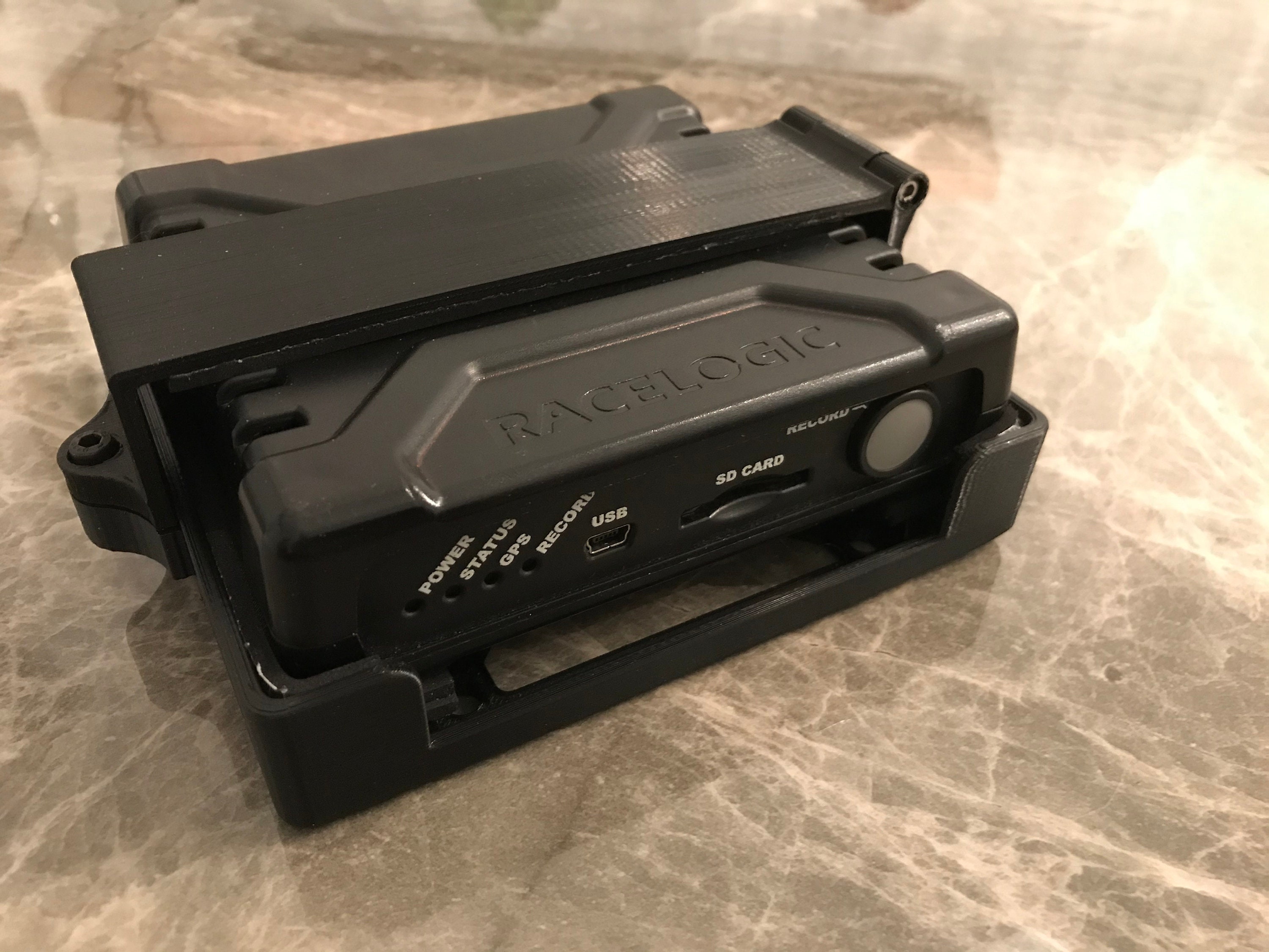 Carbon 3D Printed Bracket for Racelogic VBOX Lite Either Flat Mount or ...