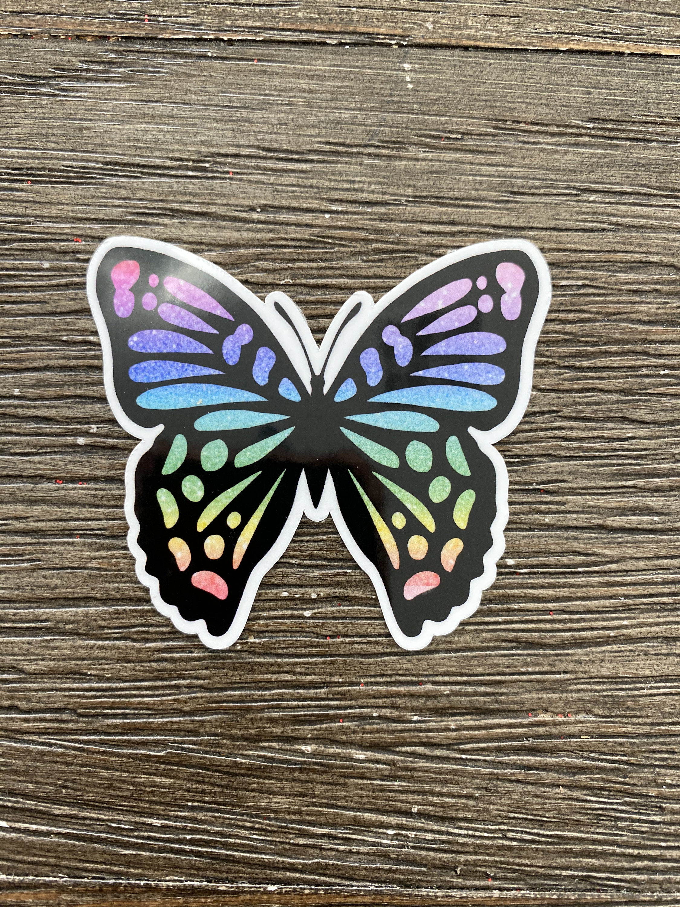 Butterfly Stickers Die Cut Sticker Rainbow Butterfly - Etsy UK