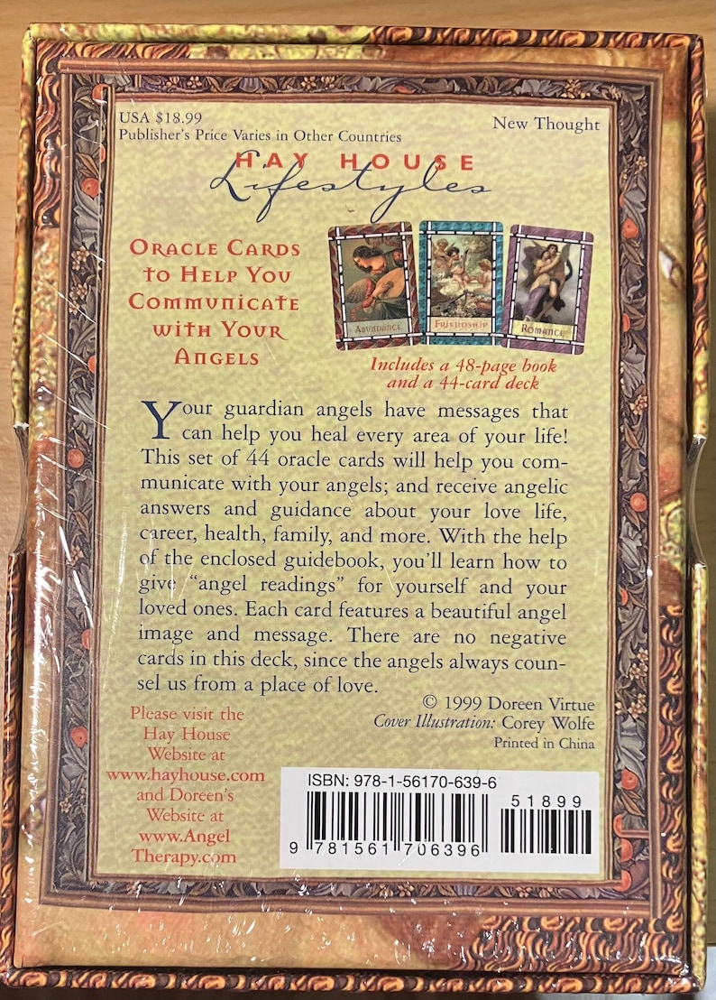 BRAND NEW Oracle Deck, Healing With the Angels Oracle 44 Cards Doreen ...