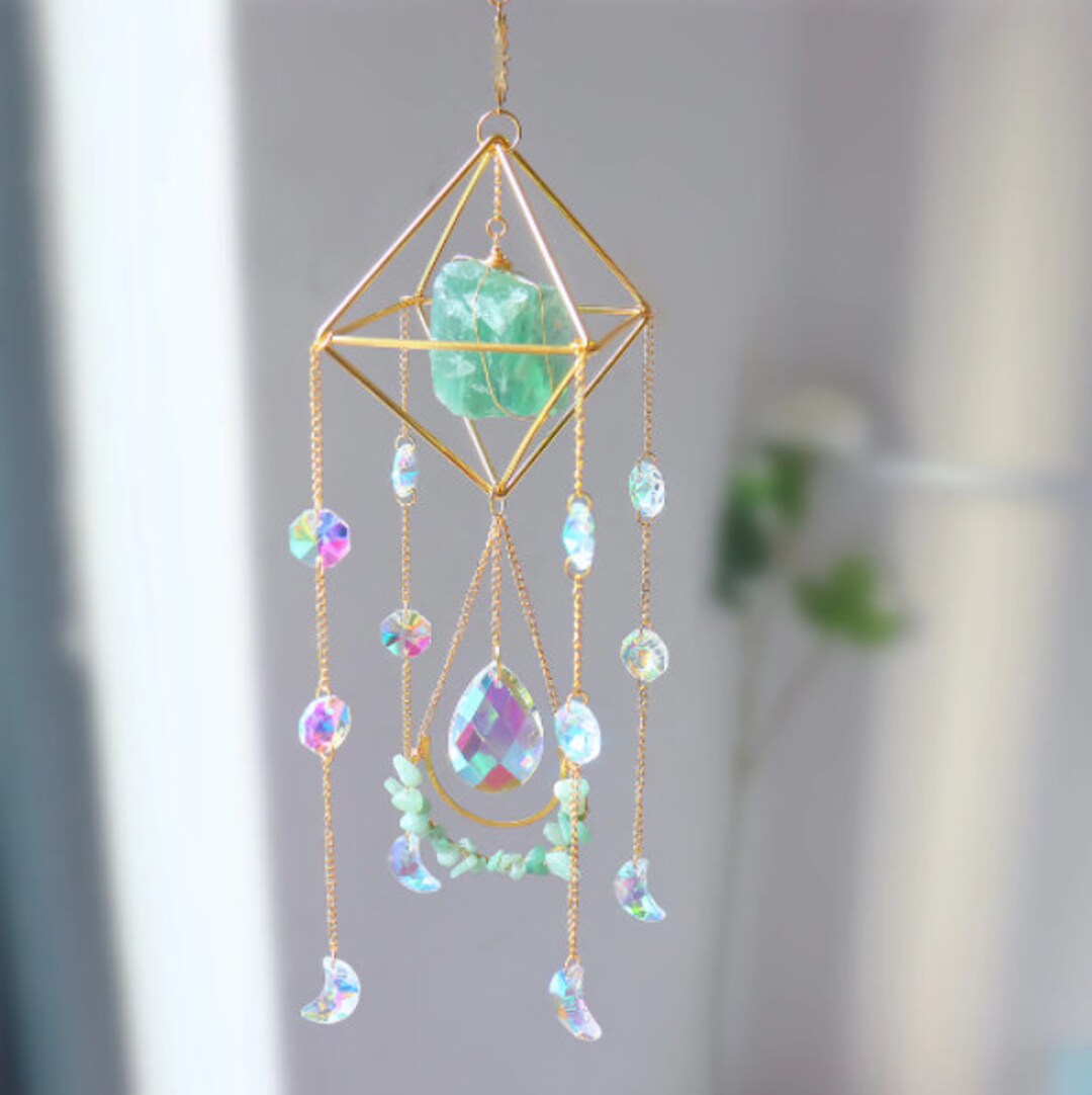 Sun Catcher Hanging Crystal Window Sun Catcher Crystal Gifts Gemstone ...