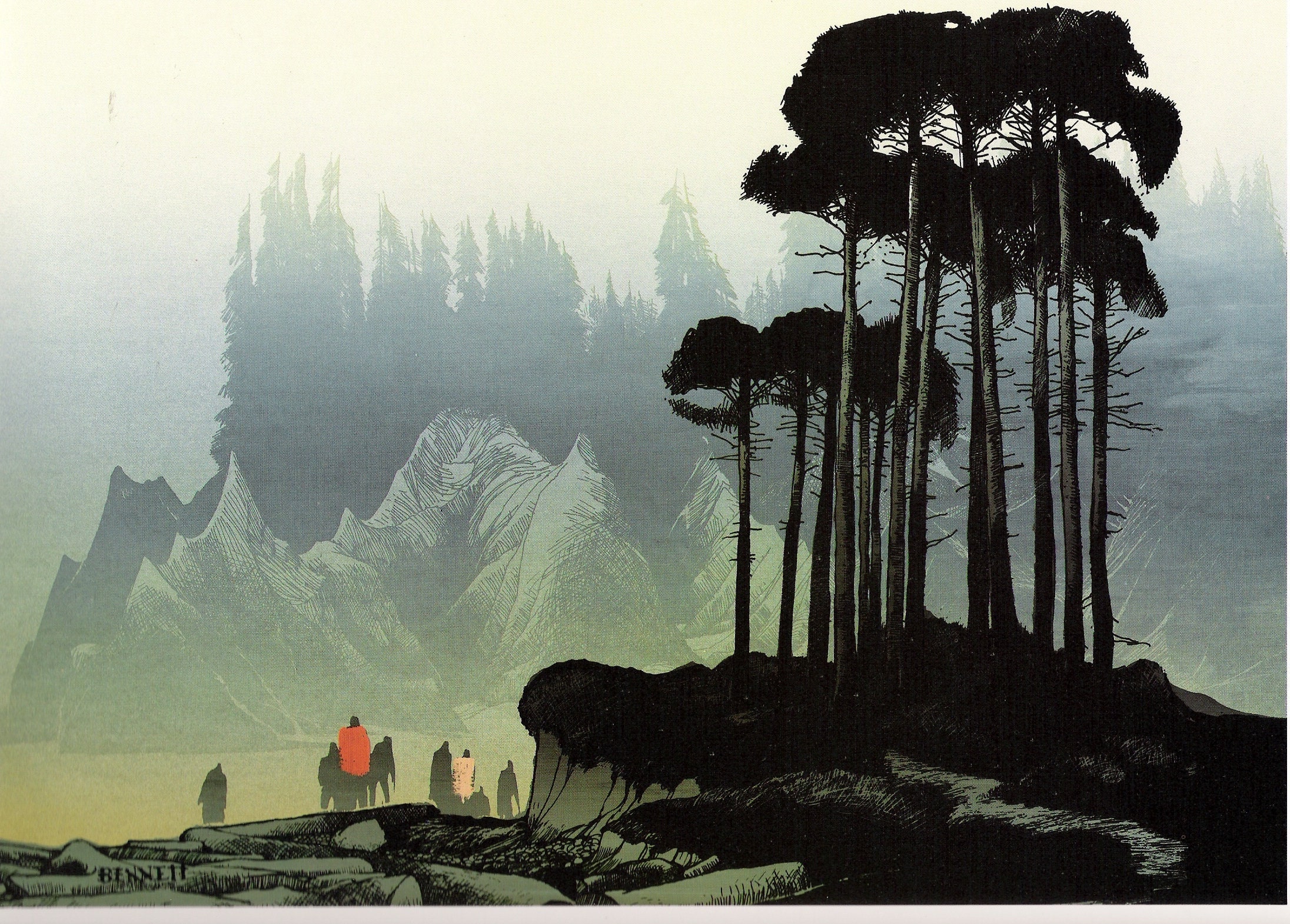 Elton Bennett Reproduction Print- the Distant Shore- 12" X 16" in ...