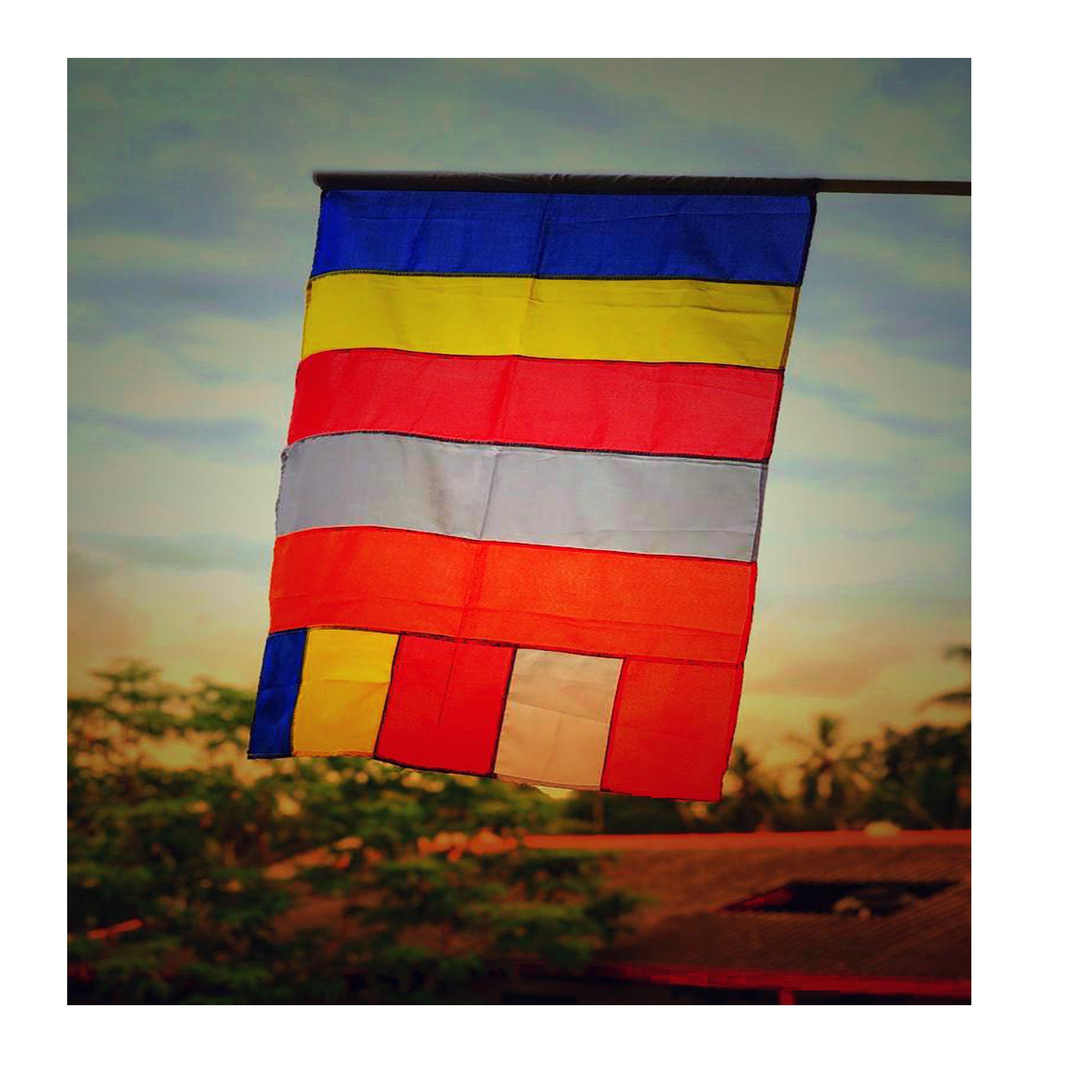 Buddhist Religious Flags Universal Symbol of Buddhism Vesak Day ...