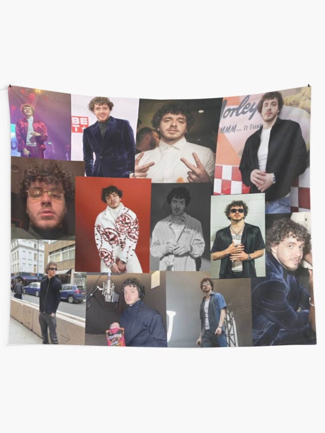 Jack Harlow Pic Collage Tapestries, Jack Harlow Wall Tapestries, Jack ...