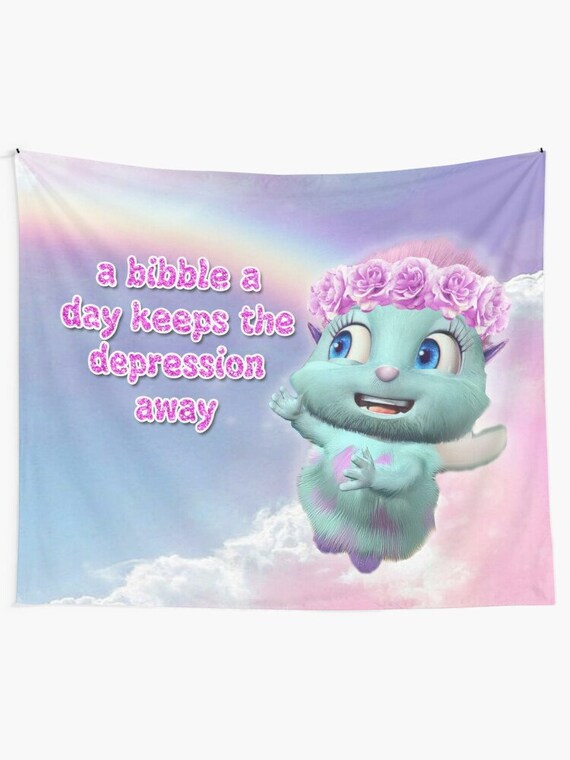 Bibble a Days Keeps the Depression Away Tapestries Bibble - Etsy