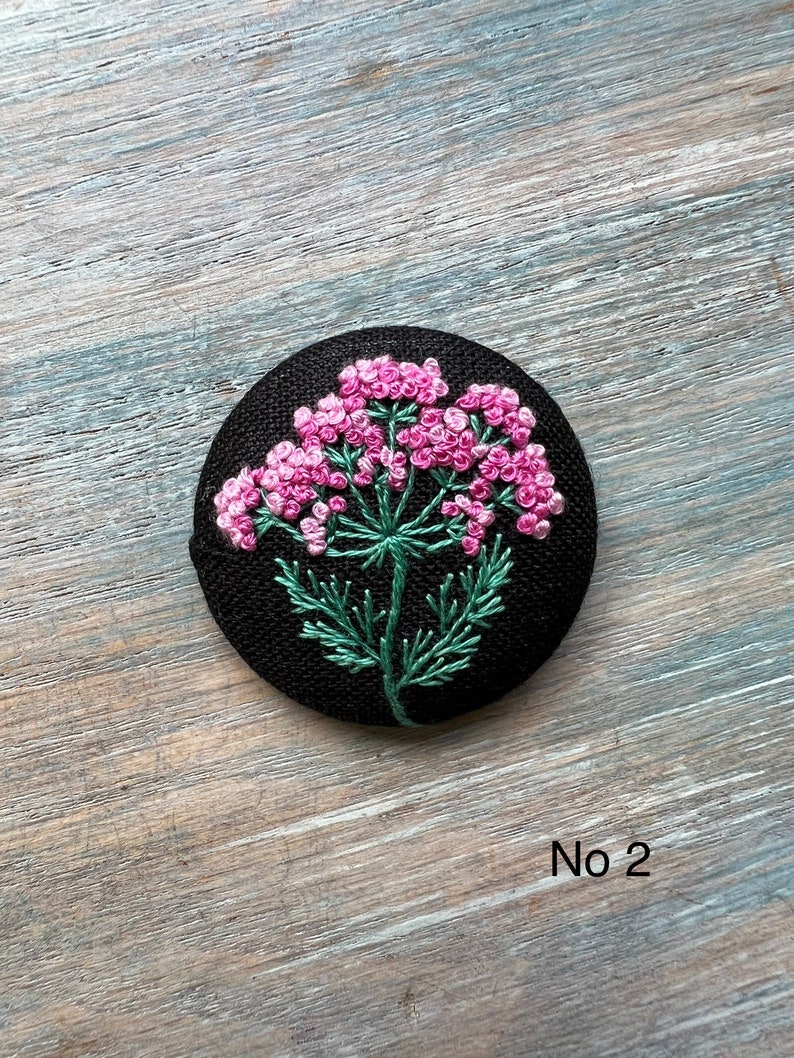 Floral Wildflowers Brooch. Embroidered Brooch. Unique Gift. - Etsy