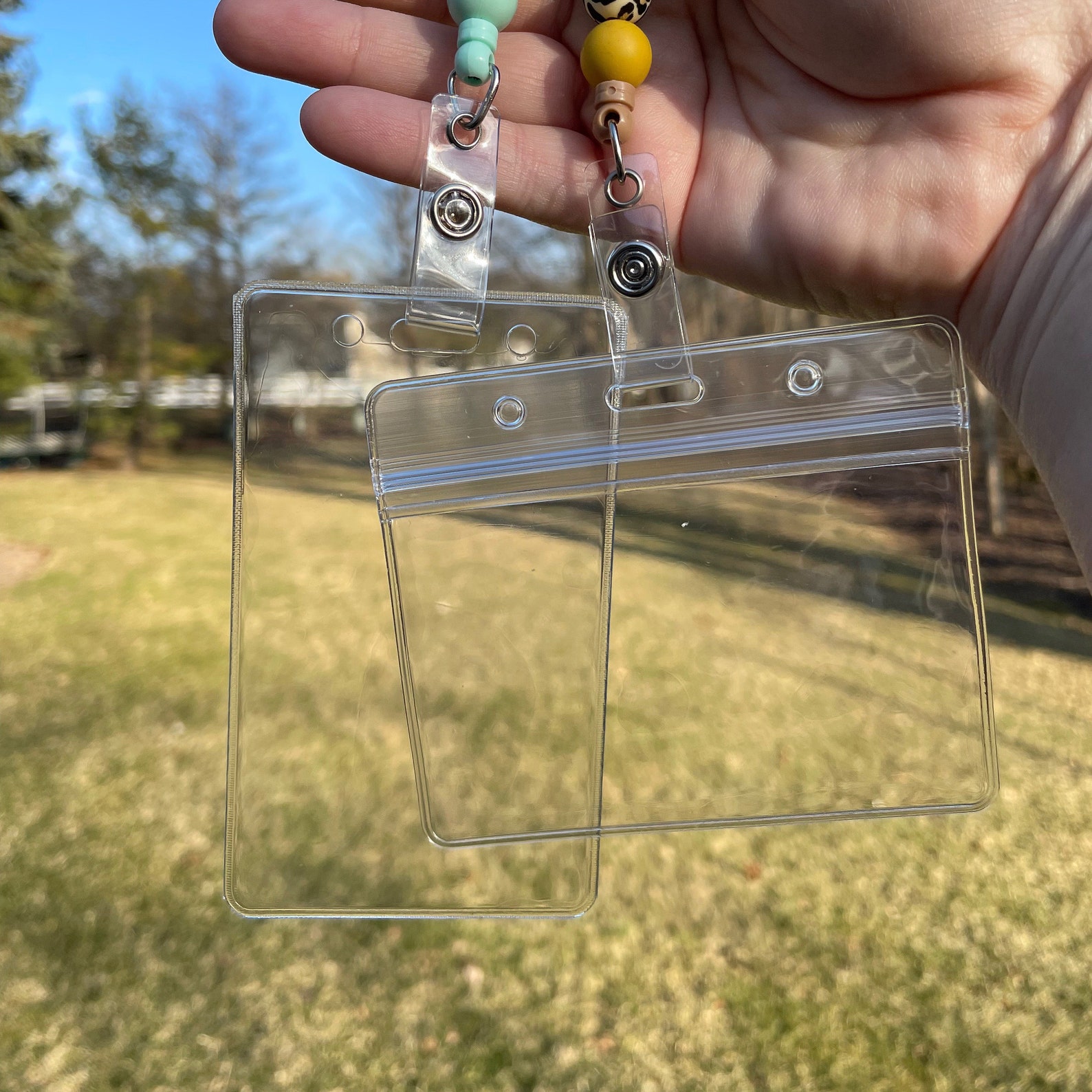 Rotating Alligator Clip Beaded Badge Reel Unique Badge Reel - Etsy