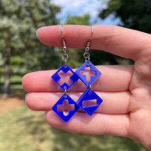 Math Symbol Dangle Earrings - MORE COLORS | Fun Earrings | Quirky ...