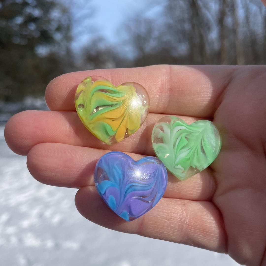 Marbleized Heart Pin | Novelty Pins | Unique Pins | Heart Pins | Pretty ...