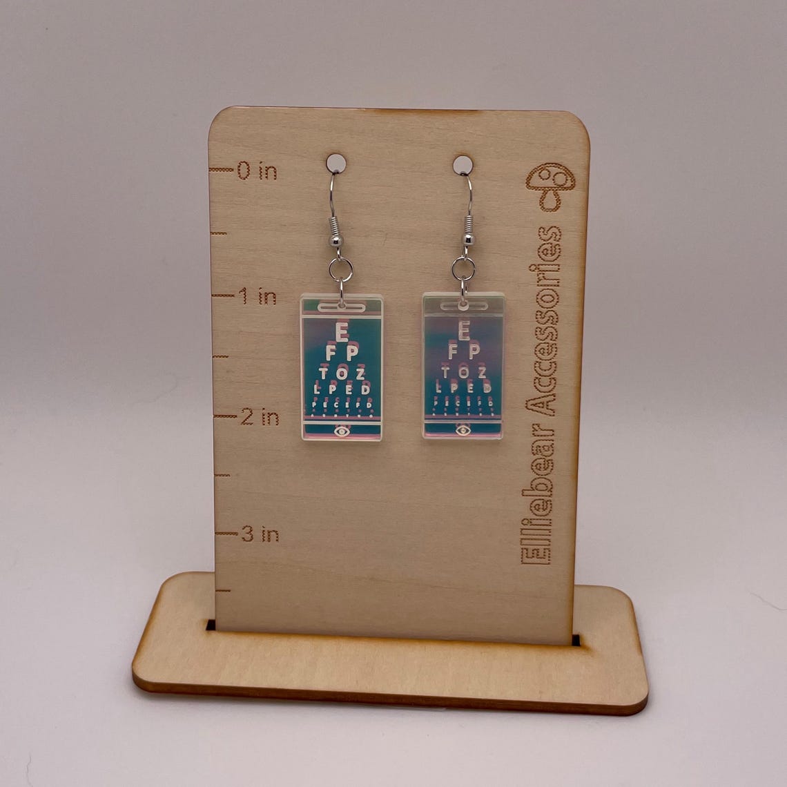 Eye Doctor Chart Dangle Earrings | Ophthalmology Earrings | Optician ...