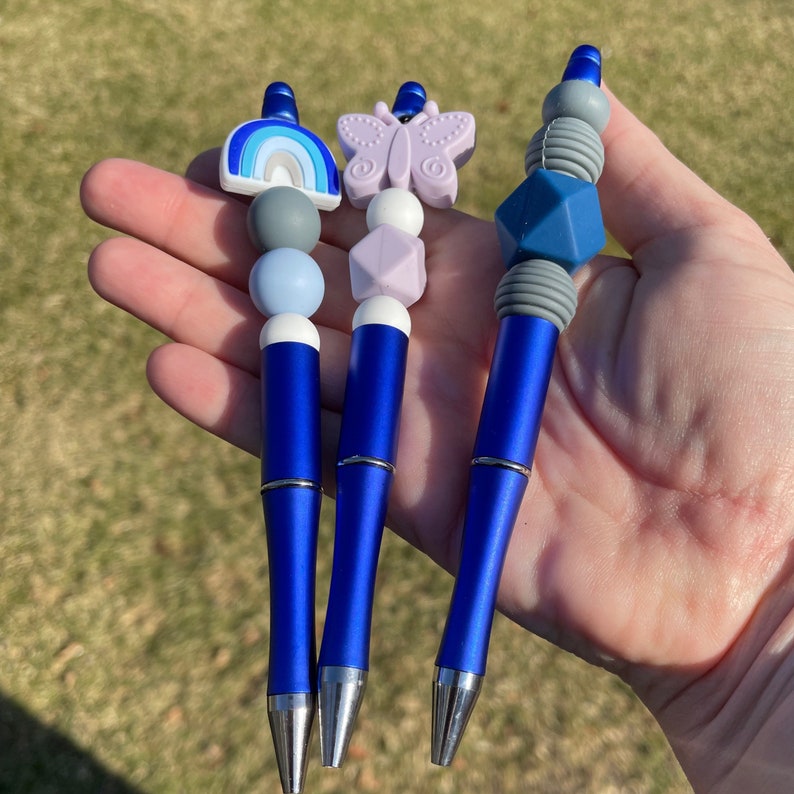 Silicone Beaded Pen Unique Pen Fun Pen Cute Pen - Etsy