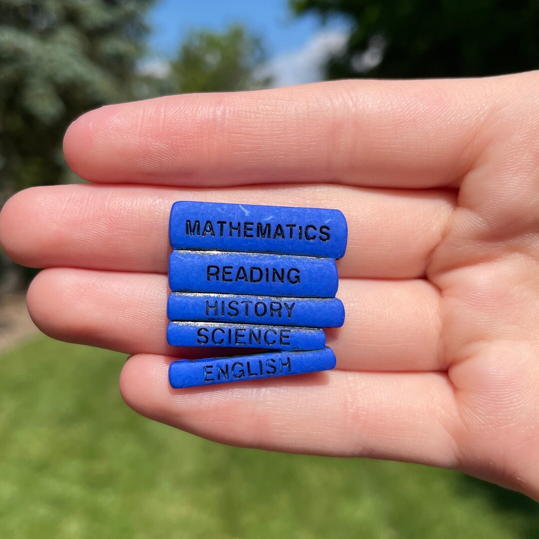 Schoolbook Stack Pin | Novelty Pins | Unique Pins | Fun Pins | School ...