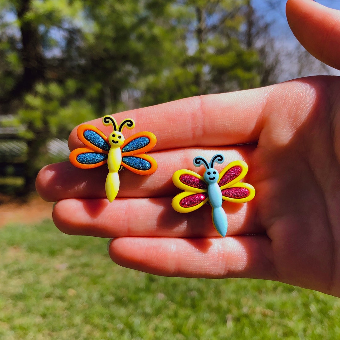 Glitter Winged Dragonfly Pin | Novelty Pins | Unique Pins | Fun Pins ...