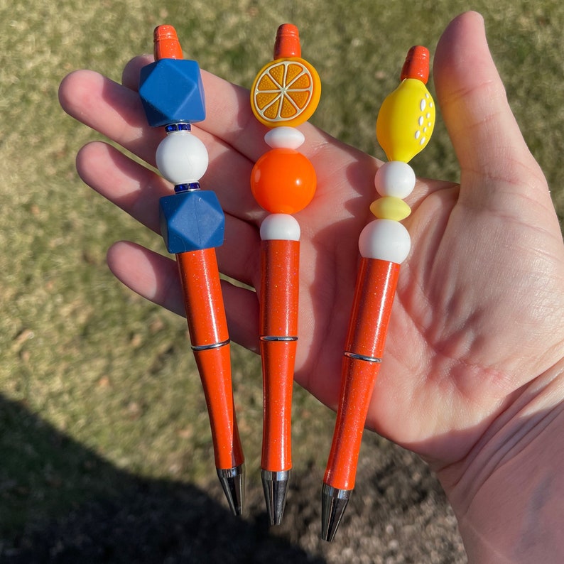 Silicone Beaded Pen Unique Pen Fun Pen Cute Pen - Etsy
