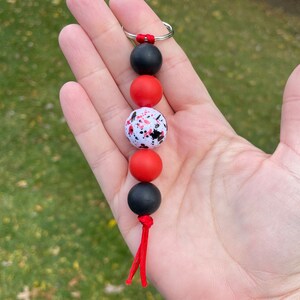 Halloween Keychains With Silicone/acrylic Beads Novelty Keychain Unique ...
