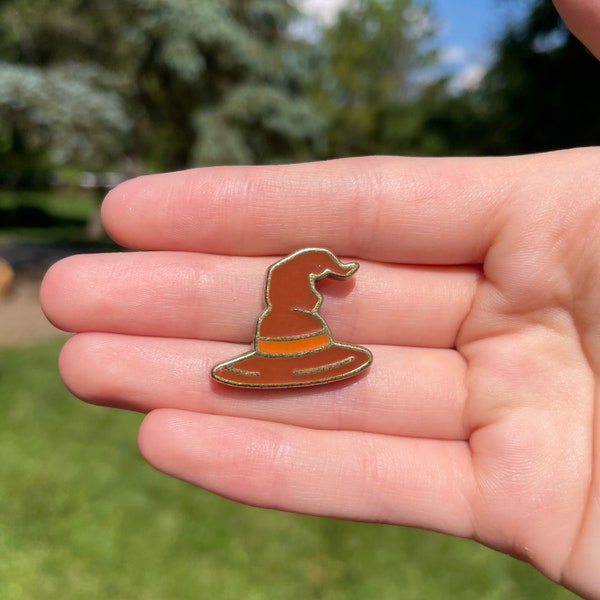 Witch Hat Enamel Pin - Etsy