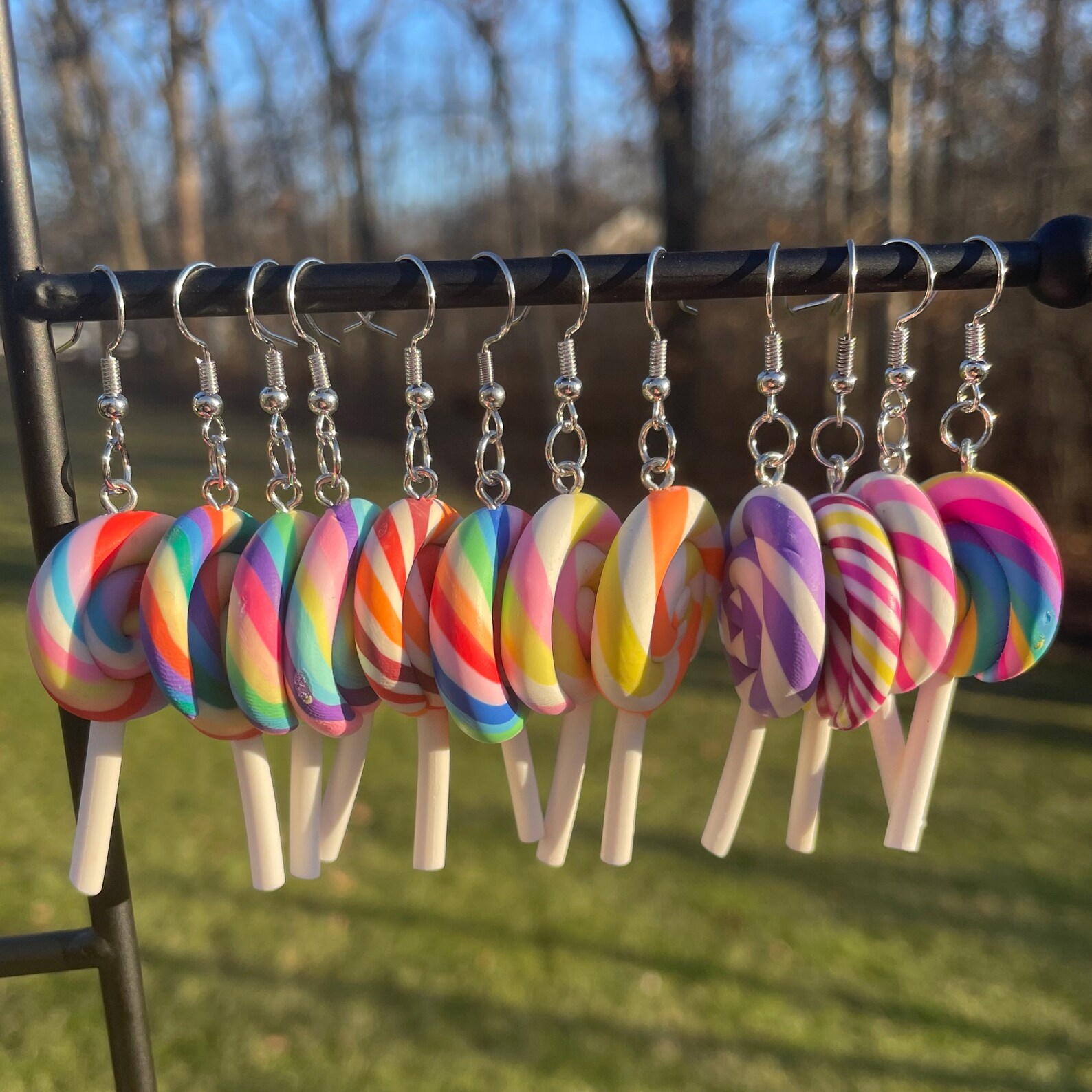 Lollipop Earrings Novelty Earrings Unique Earrings Fun - Etsy