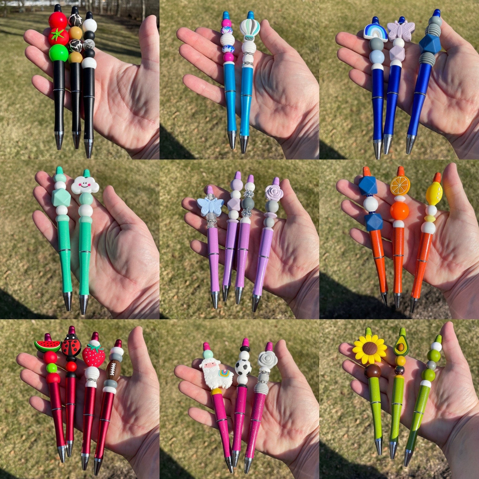 Silicone Beaded Pen Unique Pen Fun Pen Cute Pen - Etsy