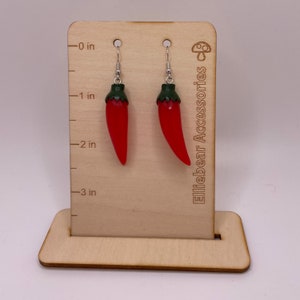 Chili Pepper Dangle Earrings | Novelty Earrings | Unique Earrings | Fun ...