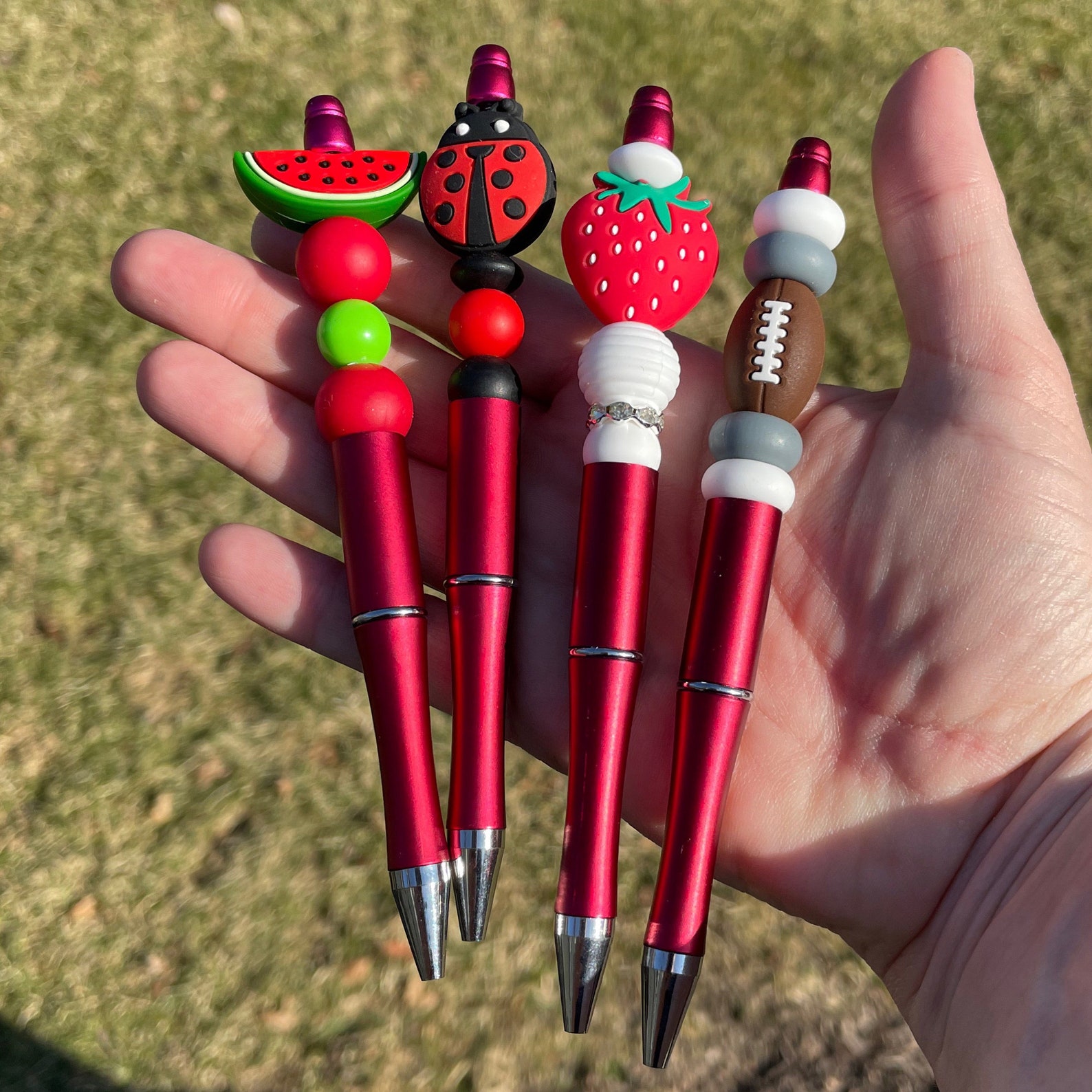 Silicone Beaded Pen Unique Pen Fun Pen Cute Pen - Etsy