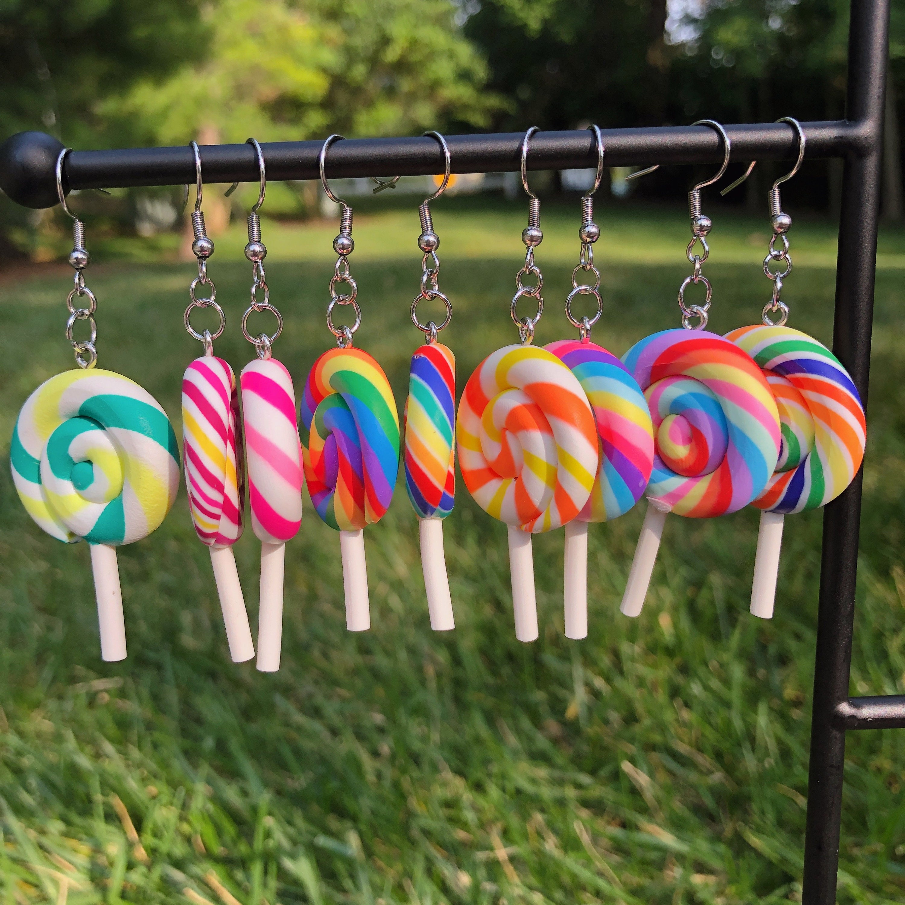 Lollipop Earrings Novelty Earrings Unique Earrings Fun | Etsy
