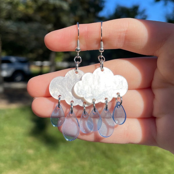 Cloud Earrings - Etsy