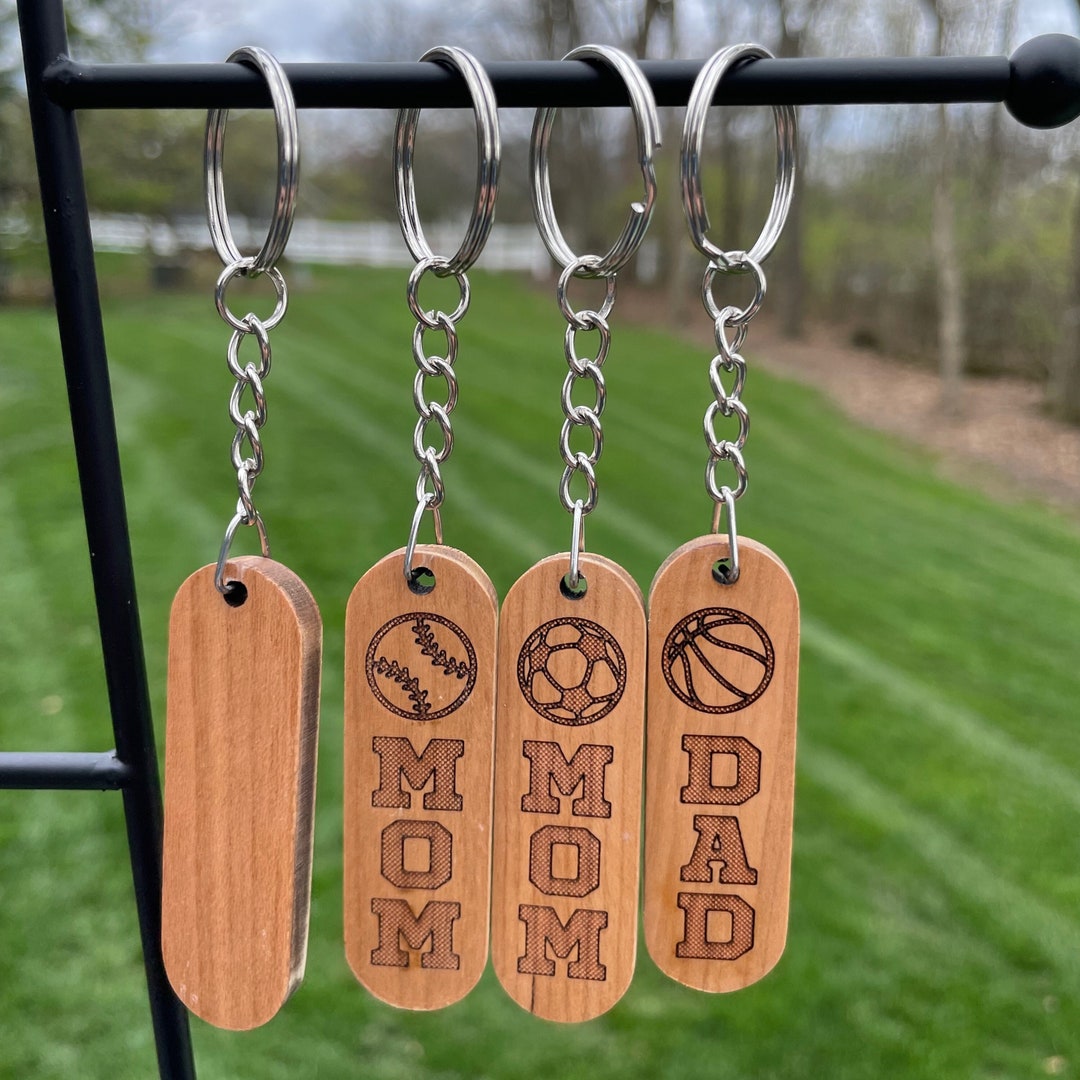 Sport and Activities Mom and Dad Keychains | Soccer Keychains | Color ...