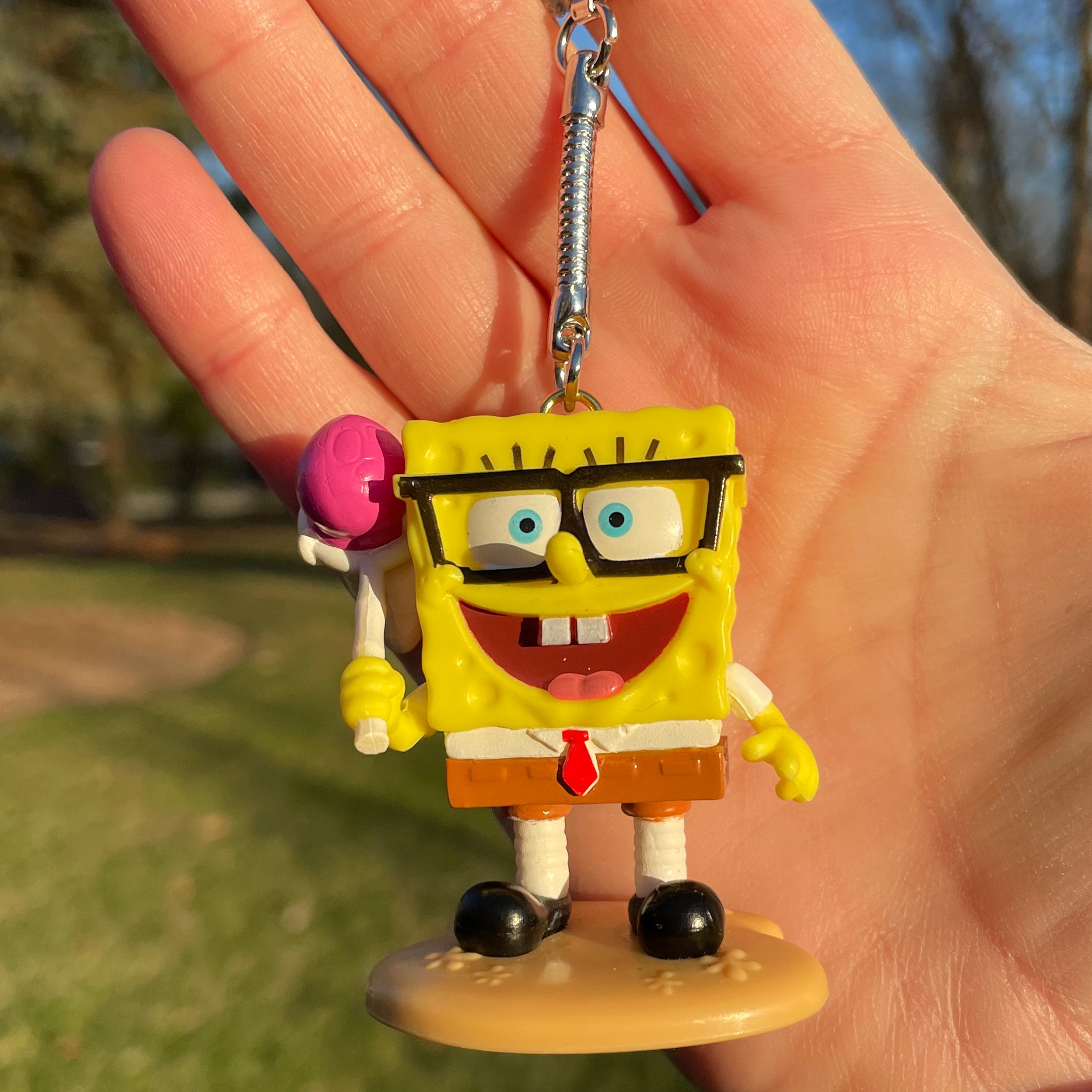 Spongebob Keychains Novelty Keychain Unique Keychain Fun | Etsy