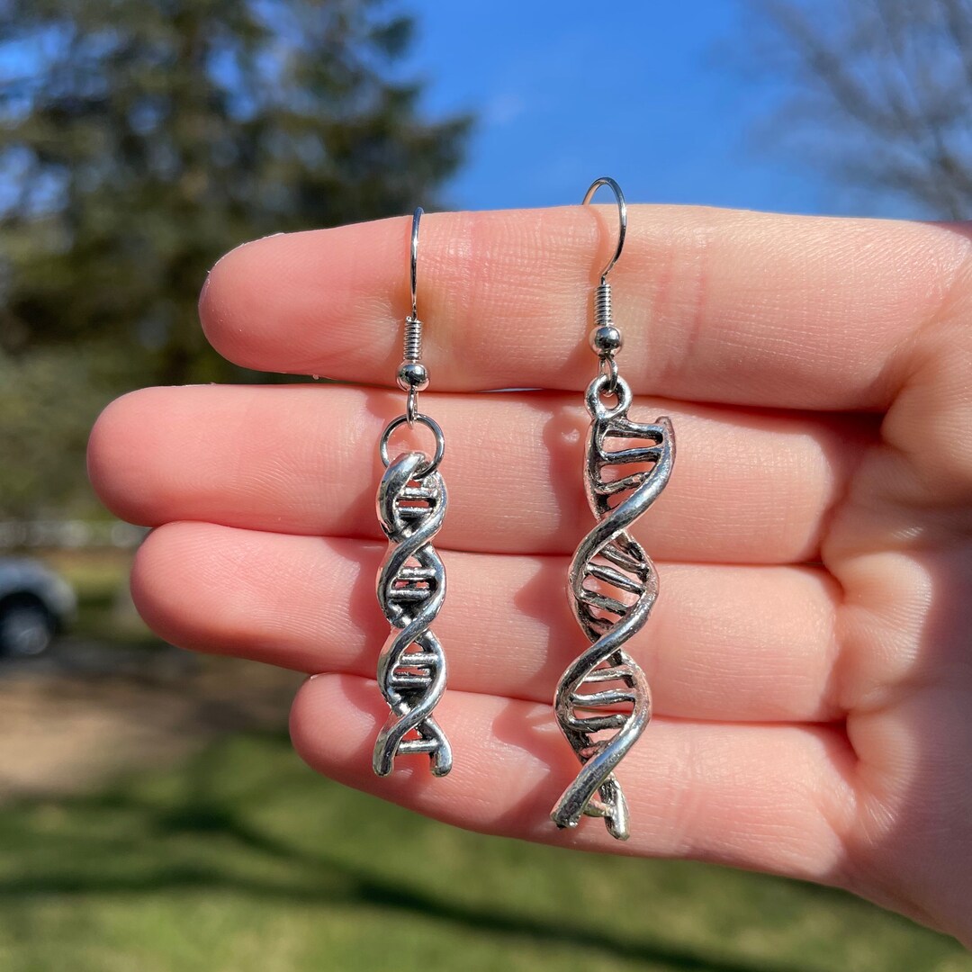 Double Helix DNA Dangle Earrings | Novelty Earrings | Unique Earrings ...