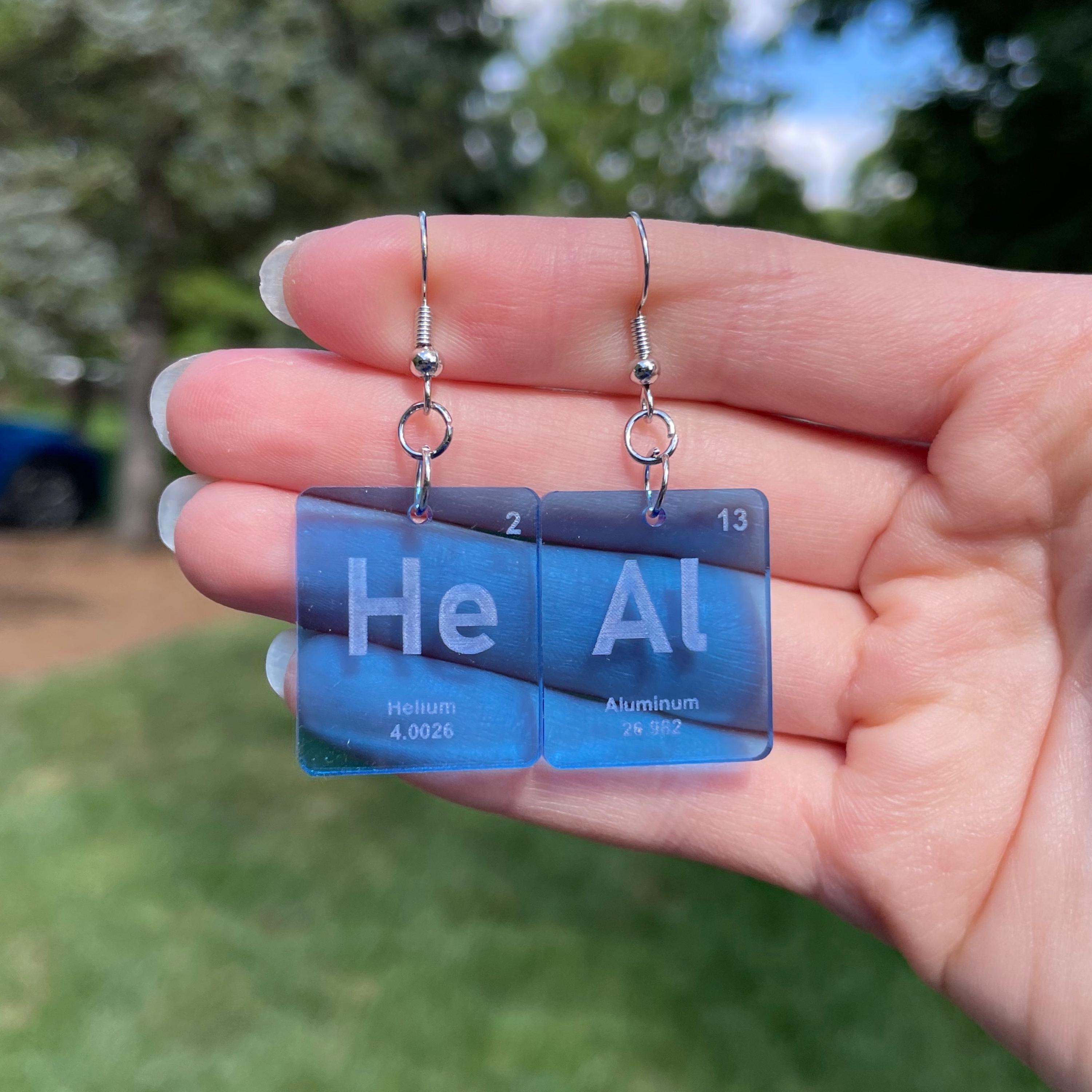 Table of Elements Tile Dangle Earrings | Chemical Earrings | Fun ...