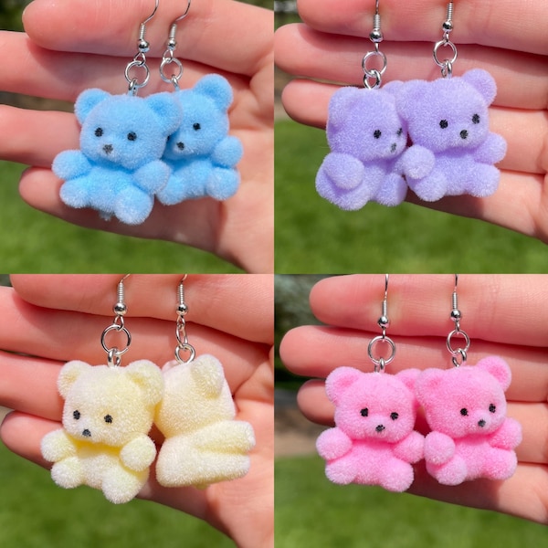Bear Earrings - Etsy