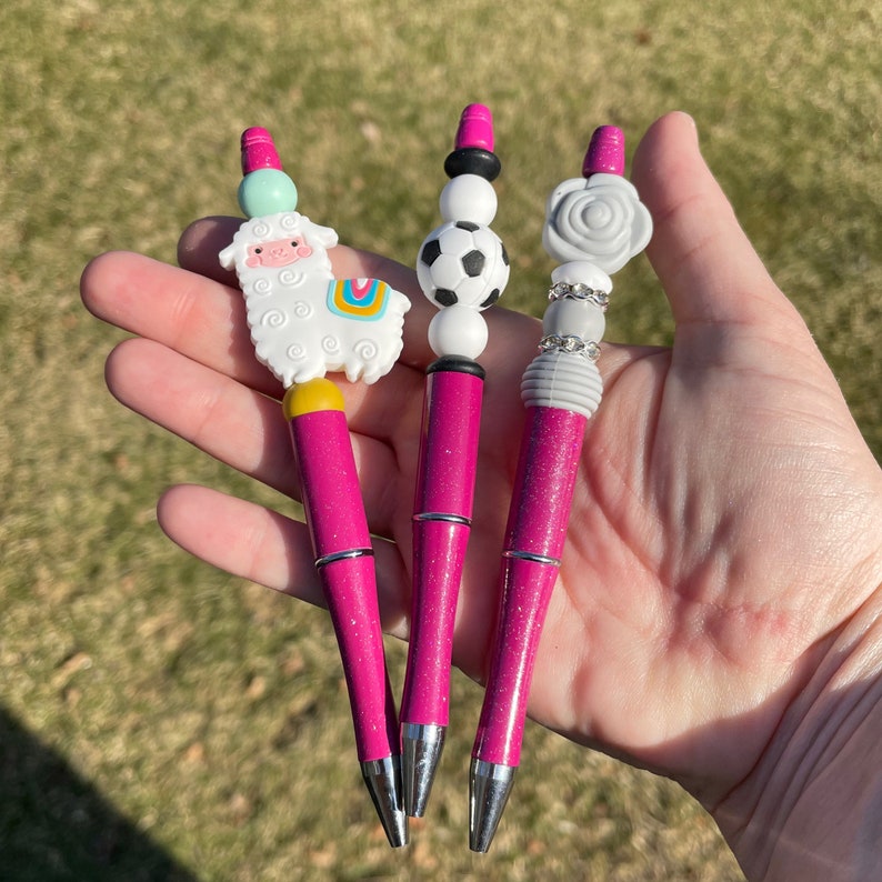 Silicone Beaded Pen Unique Pen Fun Pen Cute Pen - Etsy