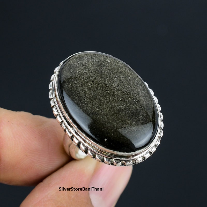 Obsidian Rings - Etsy