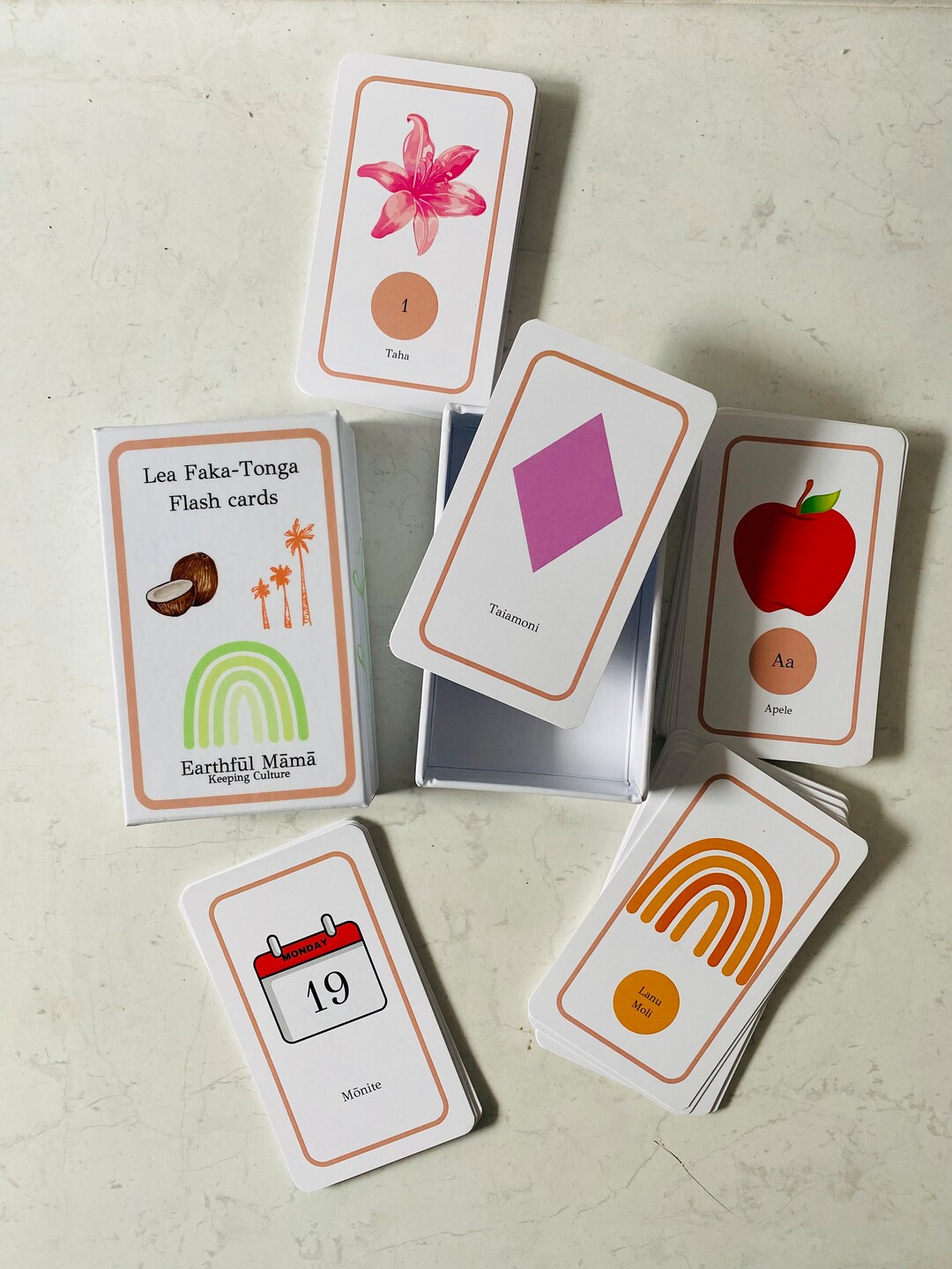 Tongan Flash Cards - Etsy
