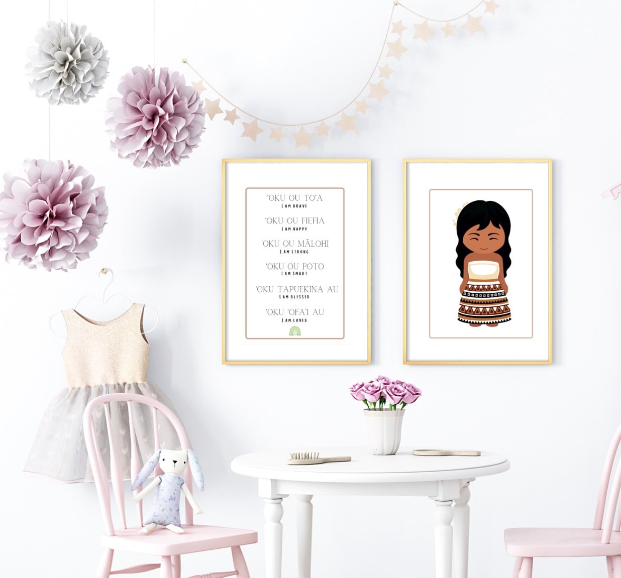 Tongan Affirmations & Tongan Girl Poster - Etsy