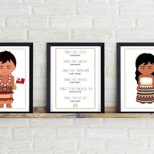 Tongan Affirmation Wall Art for Tamaiki | Modern Tongan Nursery Print ...